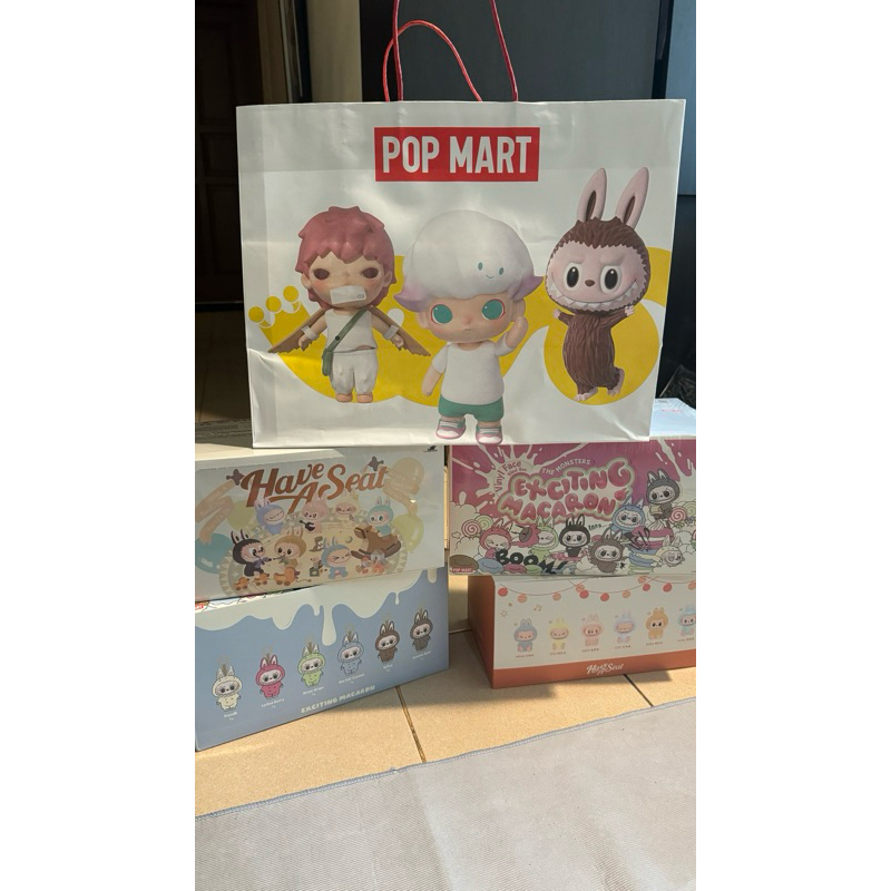 Jual READY STOCK Original Labubu Have a Seat /colca cola/ Macaron ...