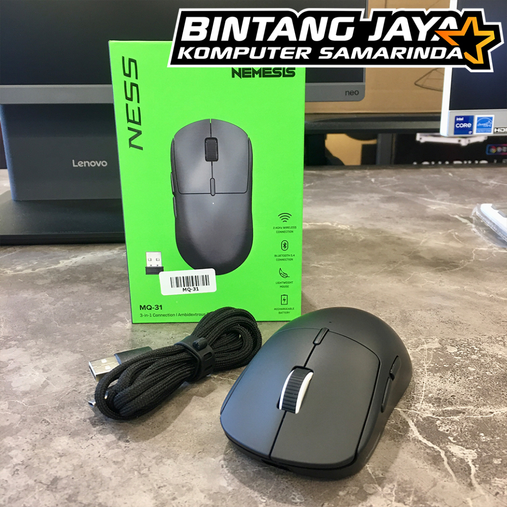 Jual NYK Nemesis MQ-31 NESS Mouse Gaming Triple Connection Wireless ...