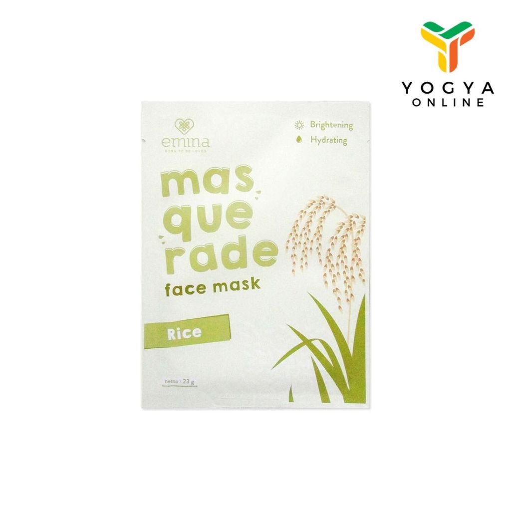 Jual Emina Face Mask Masquerade Rice 23Gr | Shopee Indonesia