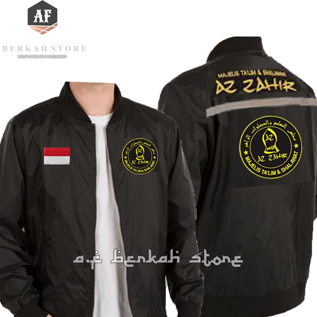 Jual Jaket Azzahir Model Bomber Bahan Taslan Premium Majelis Sholawat ...