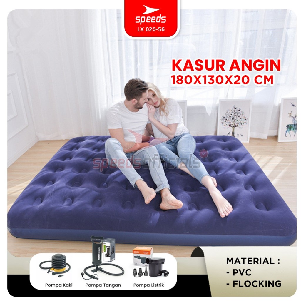 Jual SPEEDS Kasur Angin Matras Tiup Lipat Air Bed Kolam King Size Orang ...
