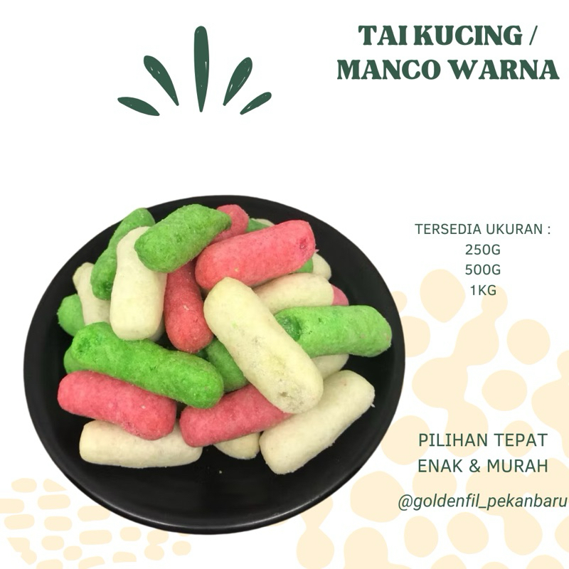 Jual Tai kucing / manco warna 250g - 1kg | Shopee Indonesia