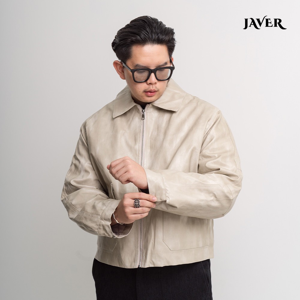 Jual Rocco Leather Jacket | Jaket Kulit Pria | Shopee Indonesia