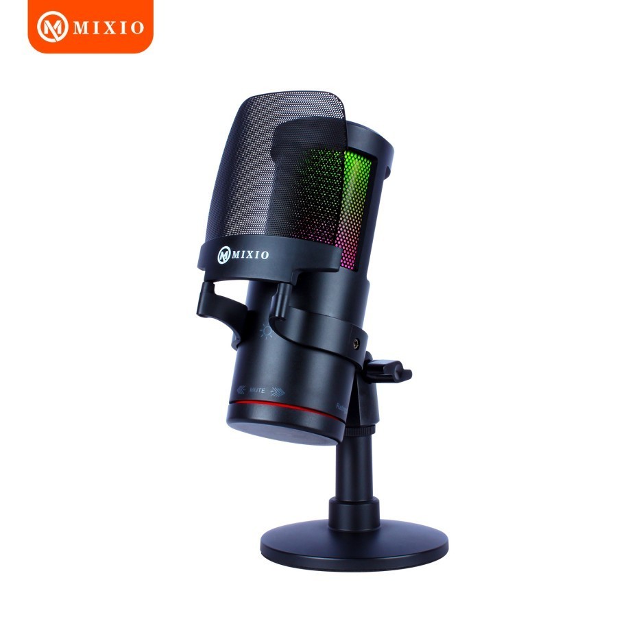 Jual MIXIO TL-H3 RGB Condenser Microphone USB Type-C XLR with Noise ...
