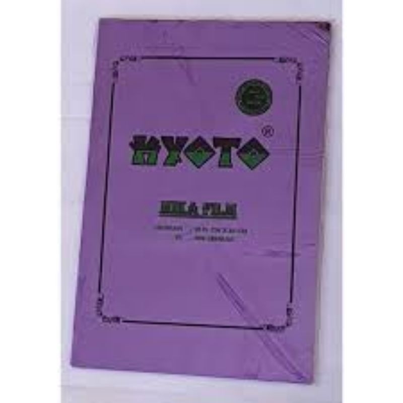 Jual mika jilid merk kyoto Warna Ungu / folio satu pak isi 100 lembar ...