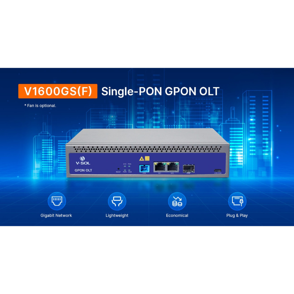 Jual V1600GS F OLT GPON VSOL V1600GS F Single GPON OLT VSOL V1600GS Single OLT GPON V1600GS VSOL ...