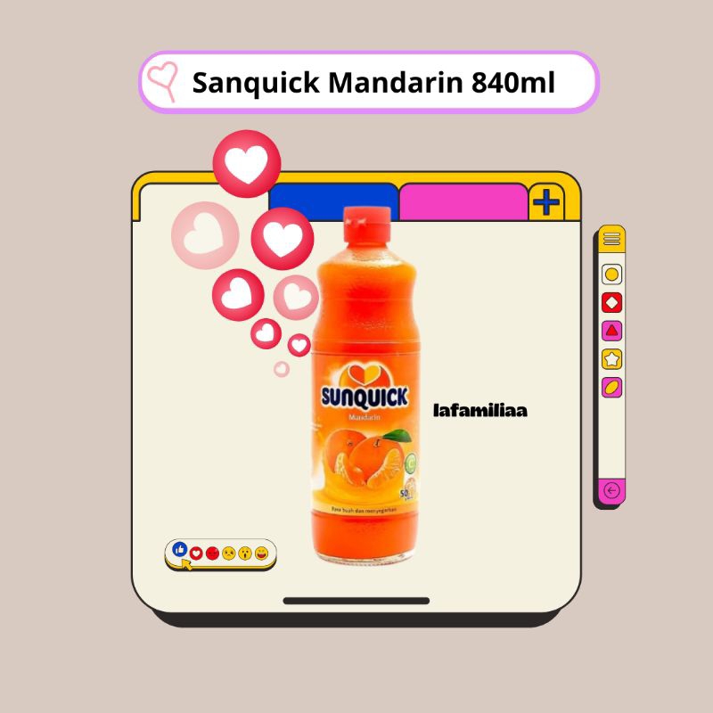 Jual Sunquick Mandarin 840ml | Shopee Indonesia