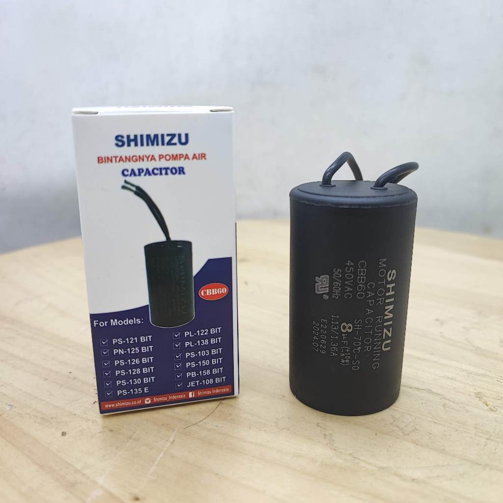Jual Kapasitor Shimizu PS 128 BIT 135 E PL 122 138 JET 108 PN 125 ...