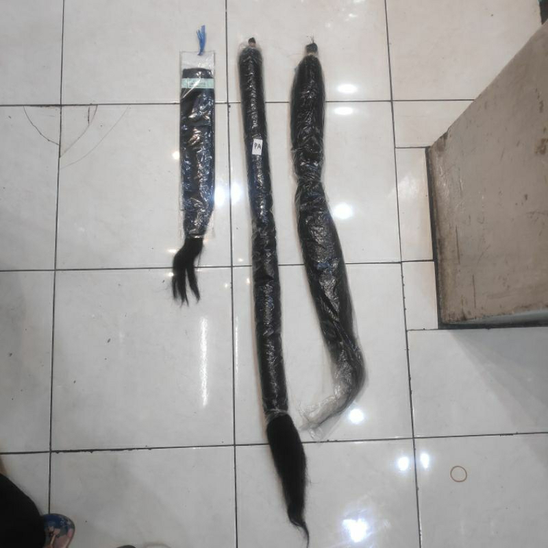Jual cemara sanggul rambut panjang tulang / tanpa tulang halus rambut ...