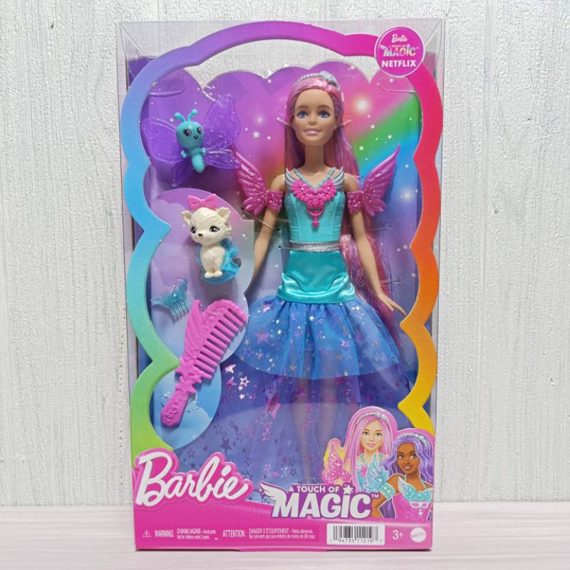Jual Barbie with Two Fairytale Pets and Wing Detailed Dress Malibu Doll ...