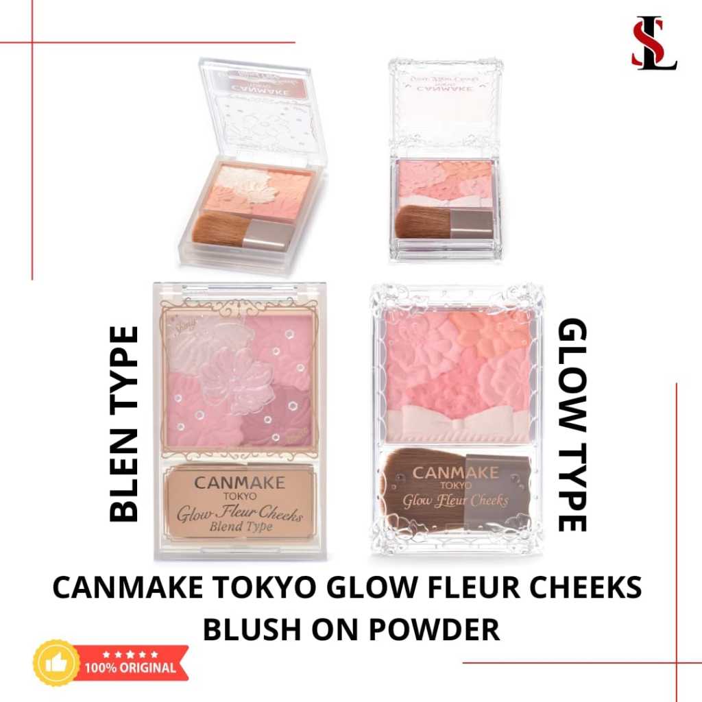 Jual Canmake tokyo glow fleur cheeks blush on powder original Japan ...
