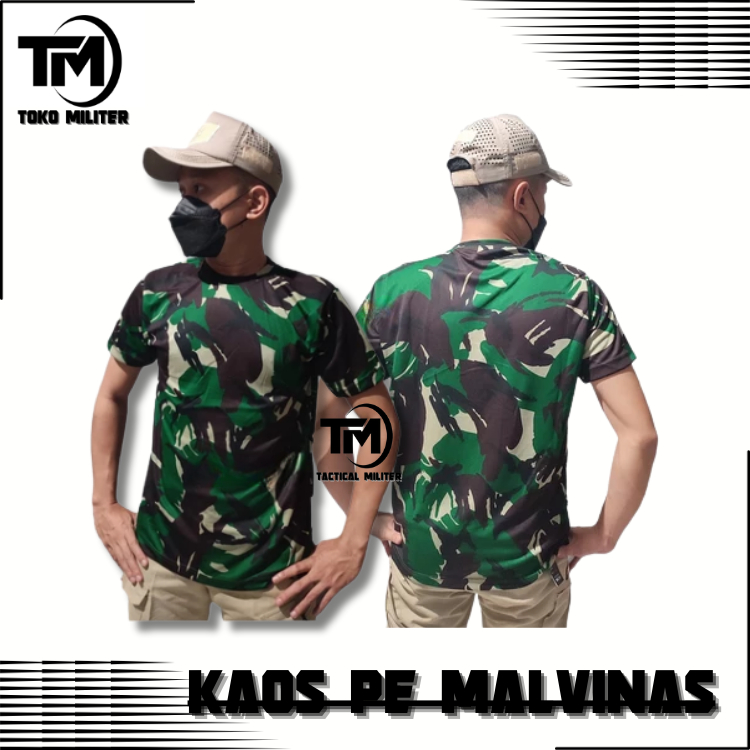 Jual KAOS TACTICAL PE DRYFIT LORENG MALVINAS | Shopee Indonesia