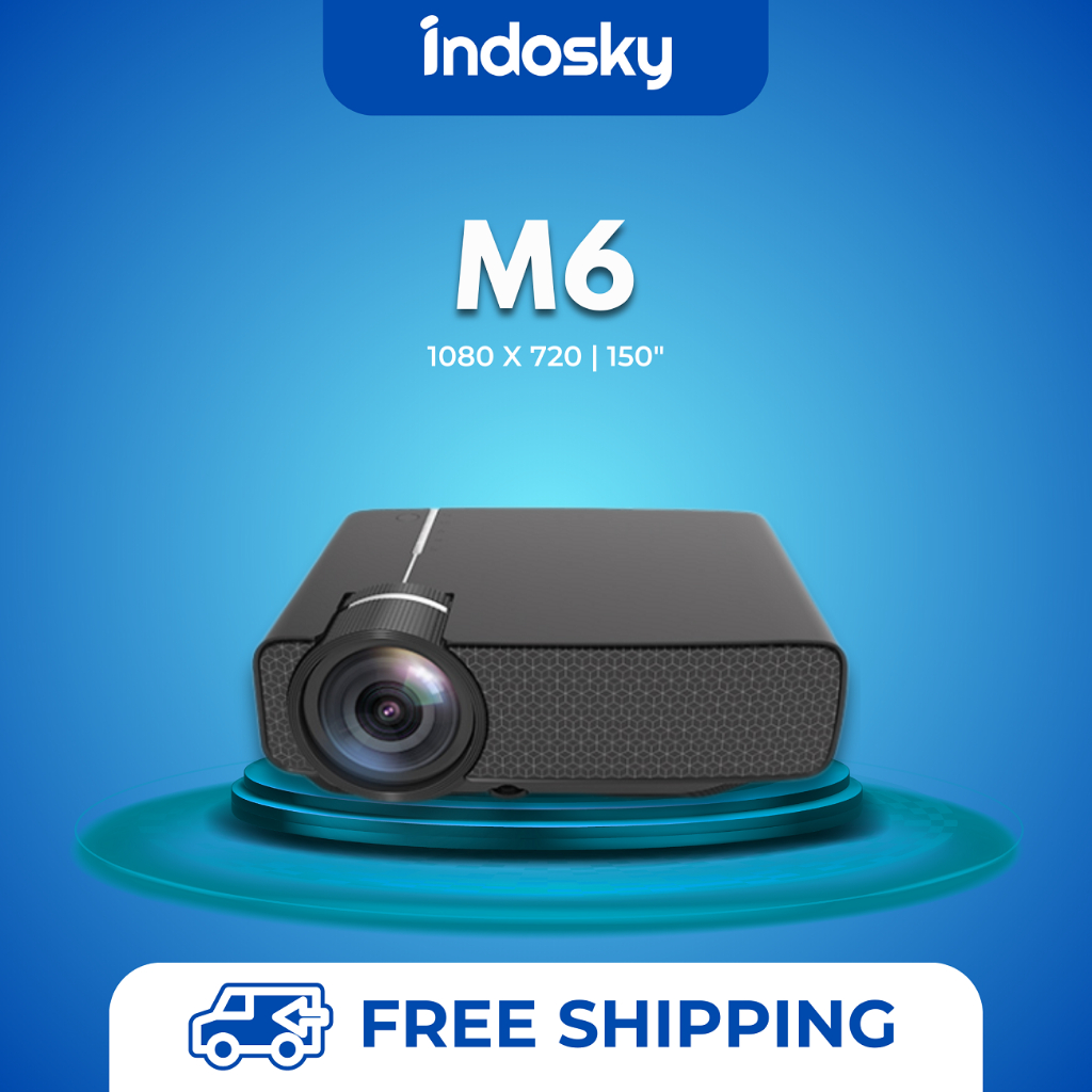 Jual Indosky Projector - Proyektor Mini Portable M6 HD | Shopee Indonesia