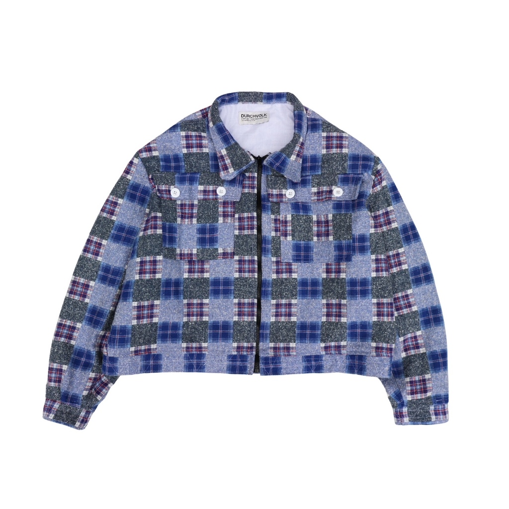 Jual DURCHVOLK / VJJ510 / Jaket Outer Work jacket Flannel Jeans Boxy ...