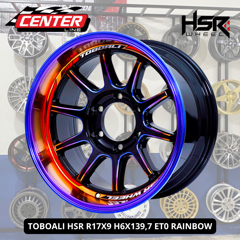 Jual Velg Mobil HSR TOBOALI Ring 17 H6X139,7 Lebar 9 Inch Rainbow ...