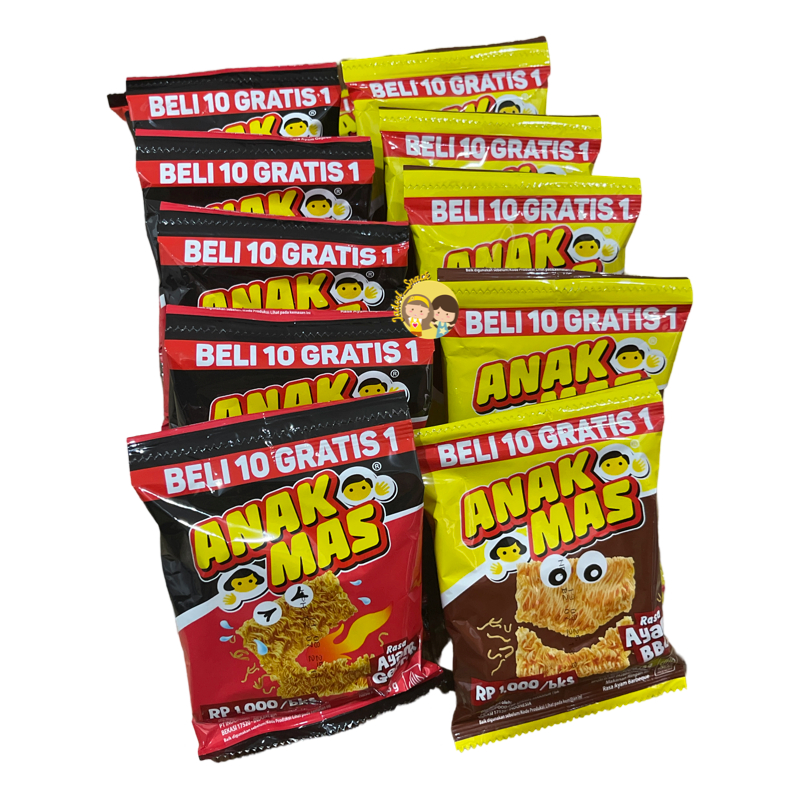 Jual ANAK MAS Mie 10 X 18 Gr Rasa Ayam Geprek - Ayam BBQ by Jadoel ...