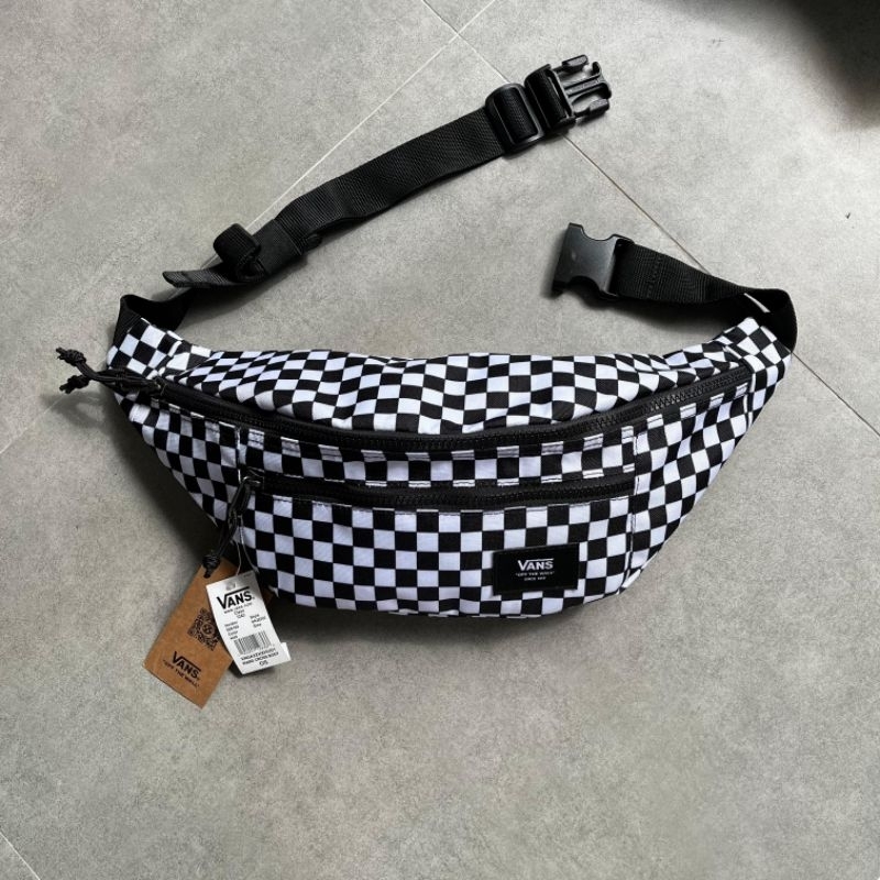 Jual Tas Selempang Bahu , Vans Ward Crossbody Bag Checkerboard Black ...