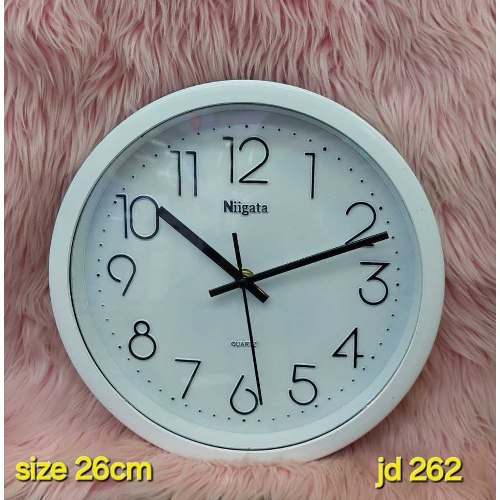 Jual jam dinding polos angka timbul murah bagus niigata 262 | Shopee ...
