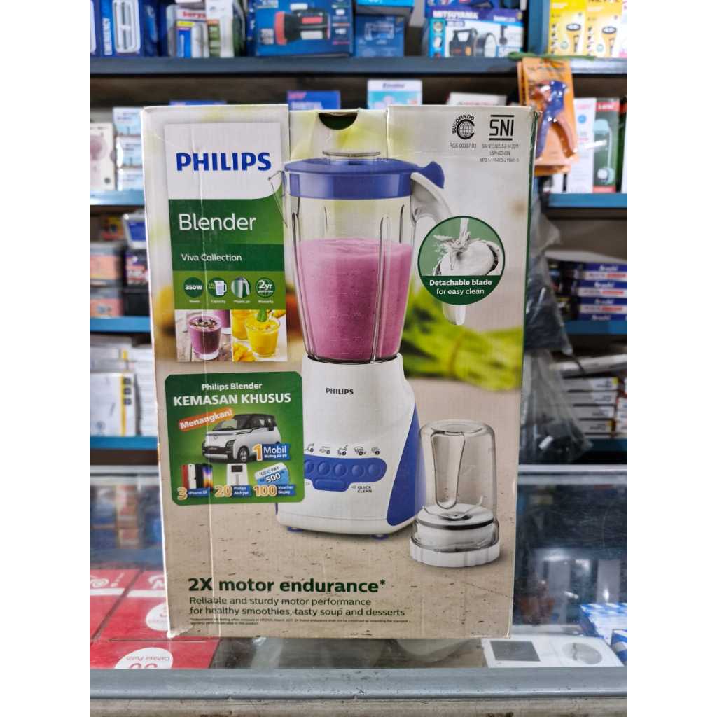 Jual PHILIPS Blender Plastik 2L HR2115 | Shopee Indonesia