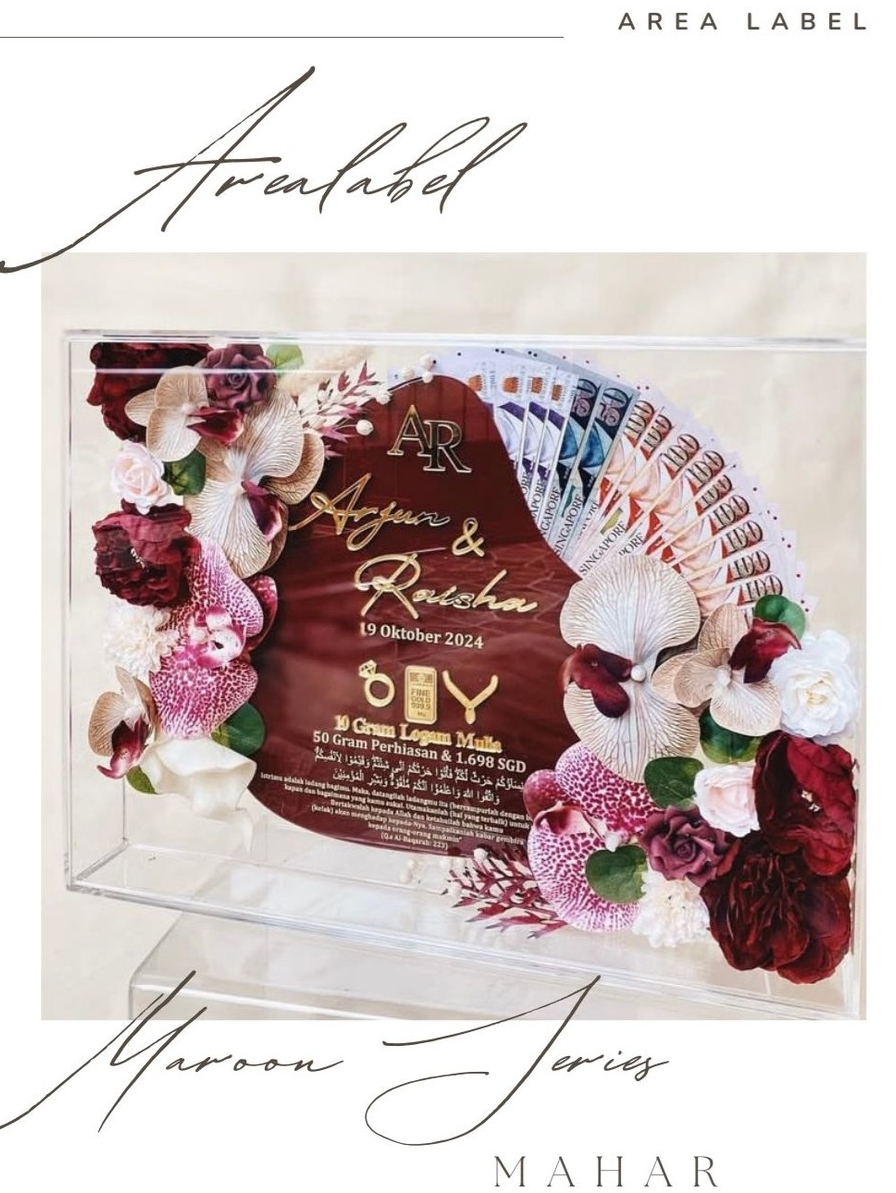 Jual Maroon Series Akrilik Mahar 30x40 | Shopee Indonesia