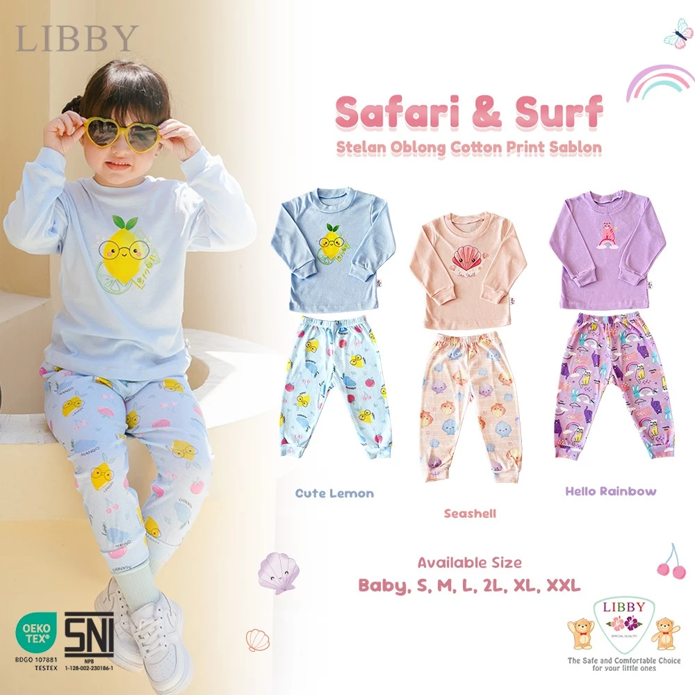 Jual LIBBY Setelan Bayi & Anak Panjang Celana Panjang Cotton Rib Girl Anak Perempuan 0-5 Tahun ...