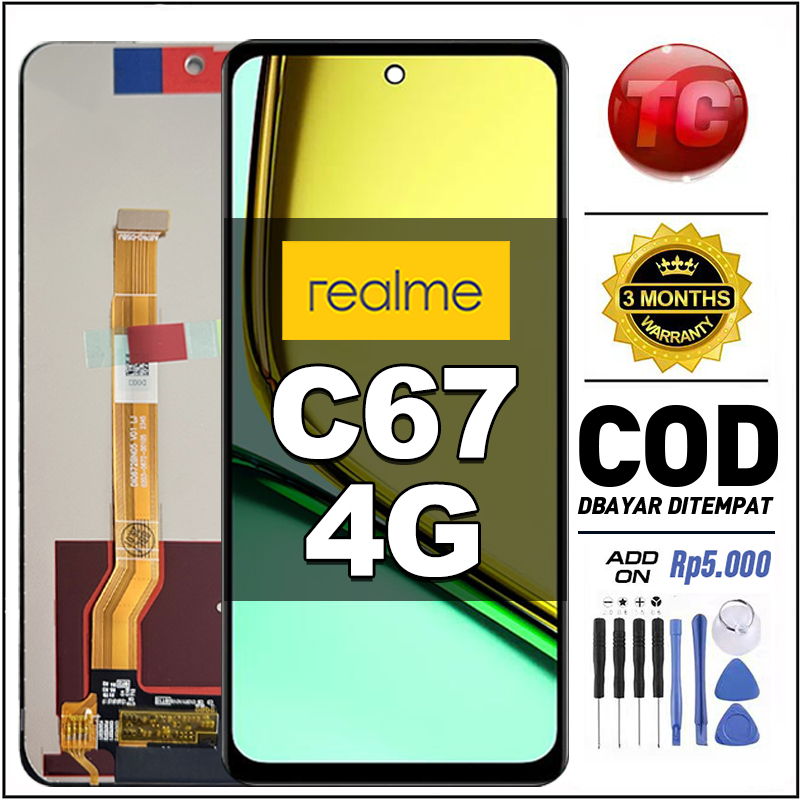 Jual LCD REALME C67 4G Original 100% Fullset Asli Ori Touchscreen Compatible For Glass Touch ...