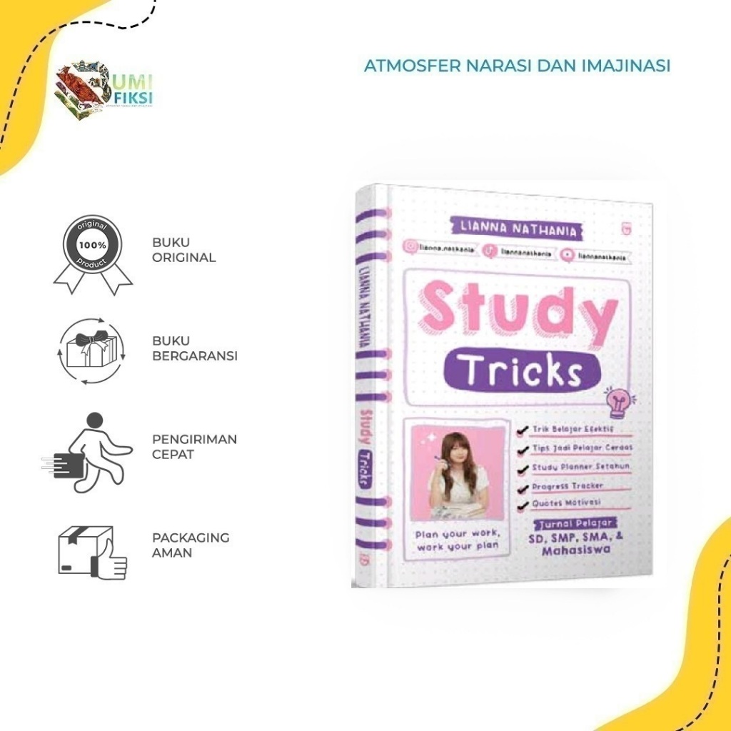 Jual [ PROMO ] BUKU PELAJARAN - STUDY TRICKS BY LIANNA NATHANIA - BUKUKALUKU | Shopee Indonesia