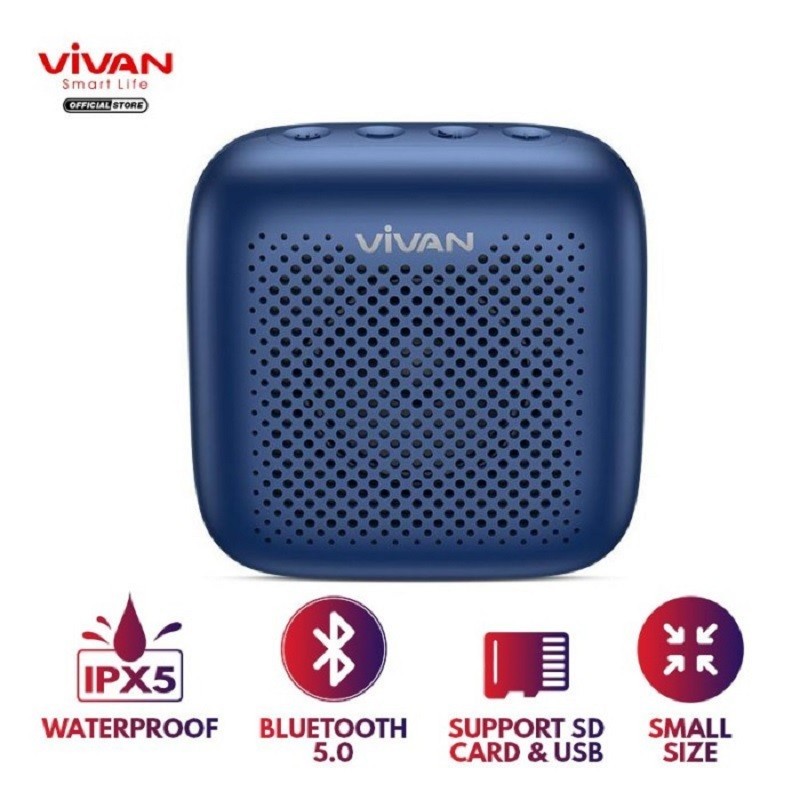 Jual VIVAN VS1 Speaker Bluetooth 5.0 Outdoor Waterproof Support Sd Card ...