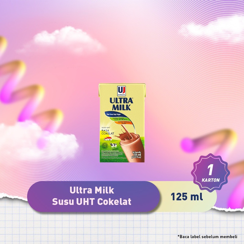 Jual Ultra Milk Susu UHT Cokelat 125 ml | Shopee Indonesia