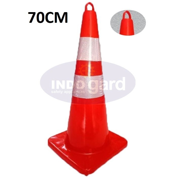 Jual Traffic Cone 70cm Safety Cantolan Kerucut Rubber,PembatasJalan,Equipment kerucut lalu ...