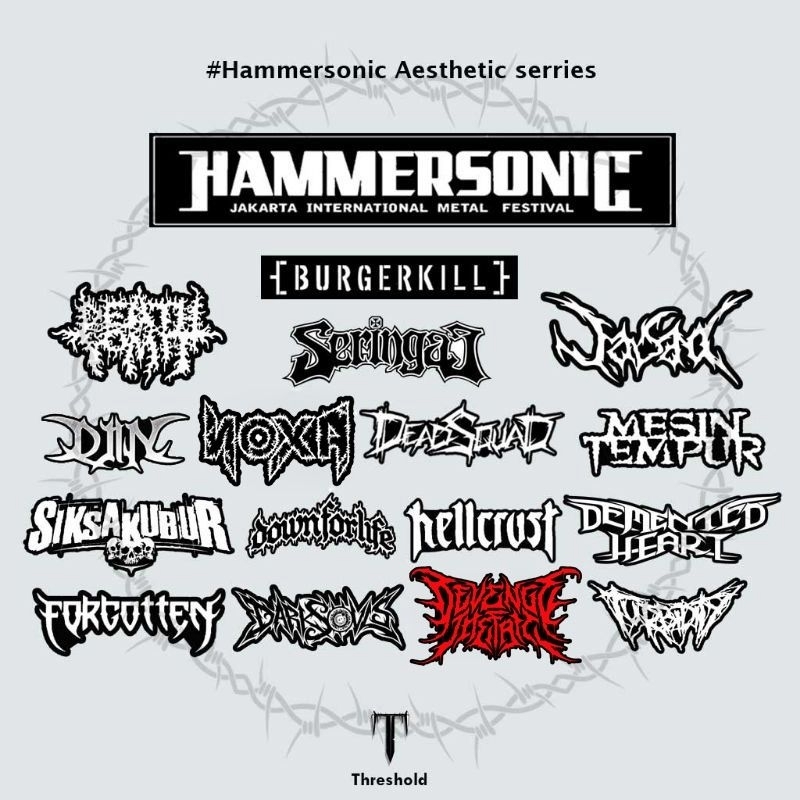 Jual Sticker pack band metal /hype/Aesthetic/PROMO/ AntiAir /cutting ...