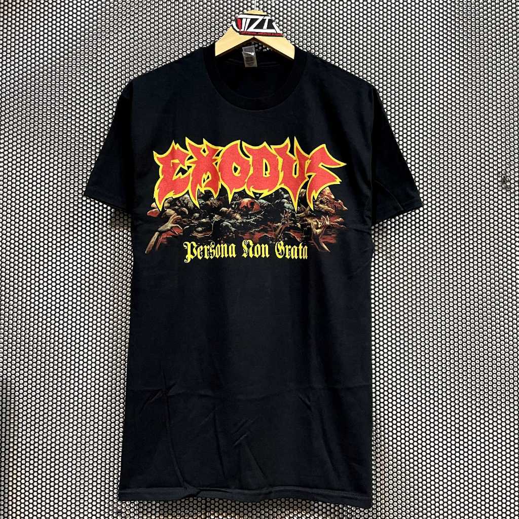 Jual T Shirt Band Official EXODUS - PERSONA NON GRATA 2022 TOUR LOGO ...