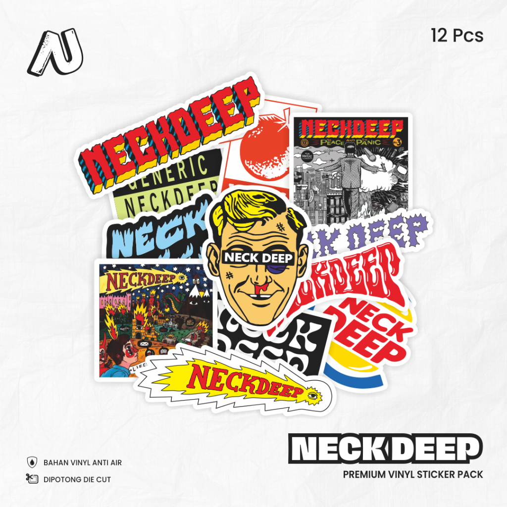 Jual Sticker Pack Band Neck Deep Stiker Pop Punk Vinyl Waterproof ...