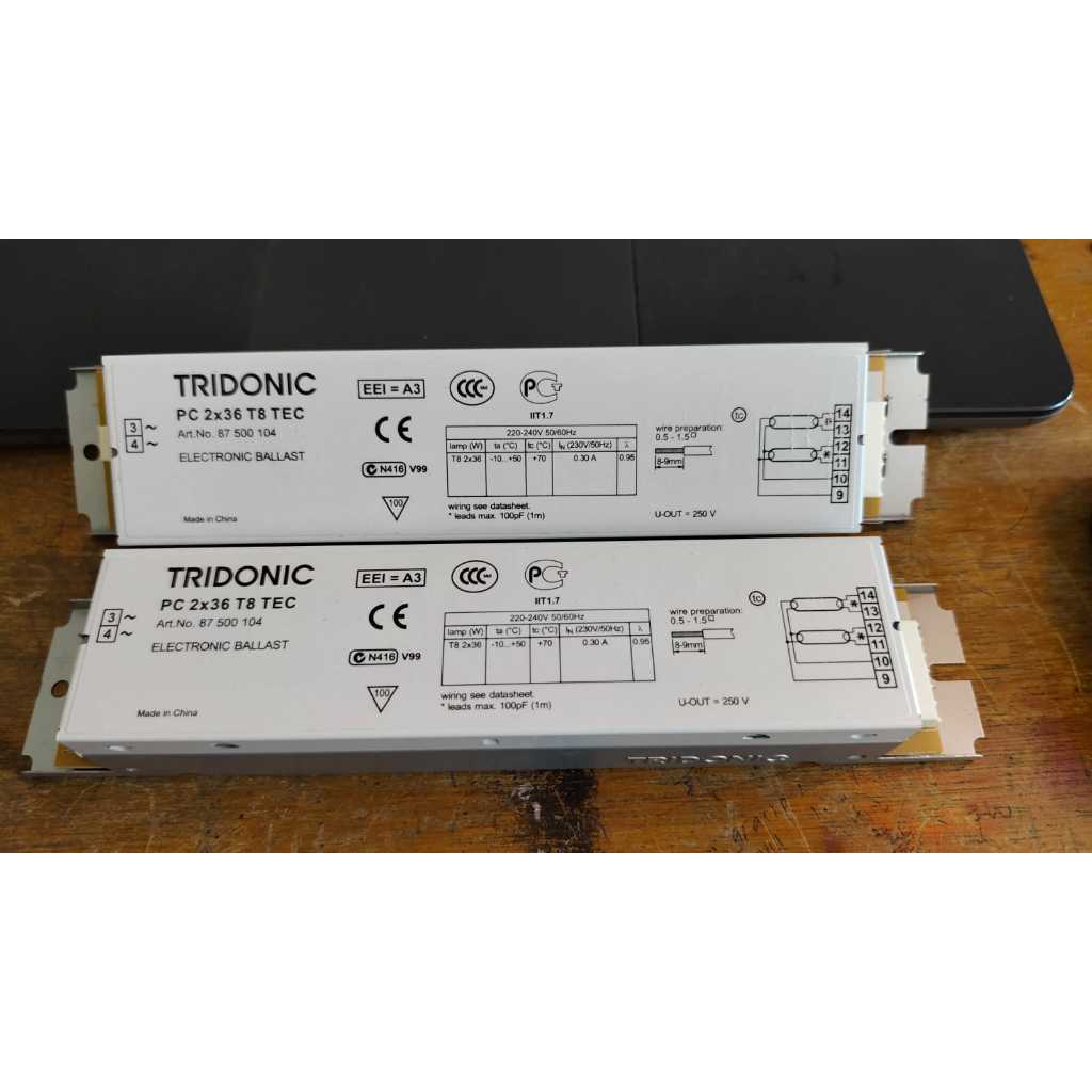 Jual TRIDONIC Electronic Ballast T8 2X36W PC 2X36 T8 TEC | Shopee Indonesia