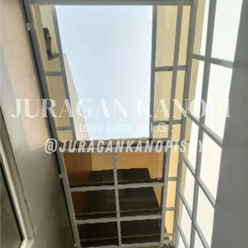 Jual Kanopi geser manual / Kanopi sliding manual atap solarflat 1,2mm ...