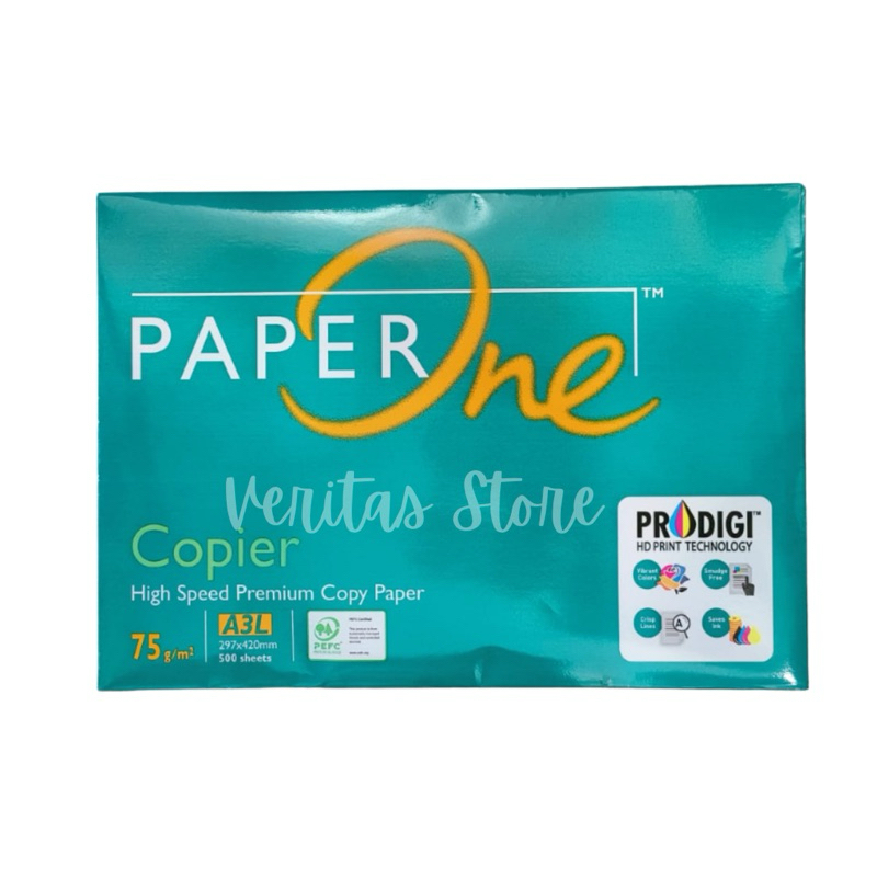 Jual Kertas HVS A3 PAPERONE 75 Gsm isi 1 Rim (500 Lembar) | Shopee ...