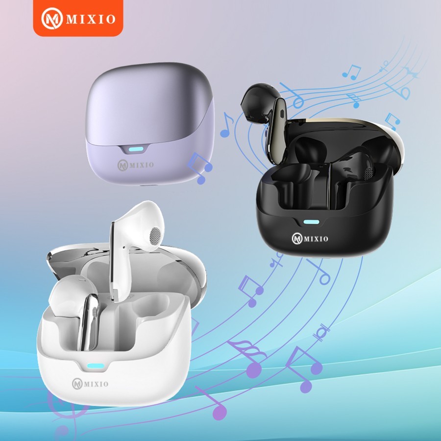 Jual MIXIO X36 ANC ENC Smart 6 Mics Hybrid AI Dual Wireless Earbuds ...