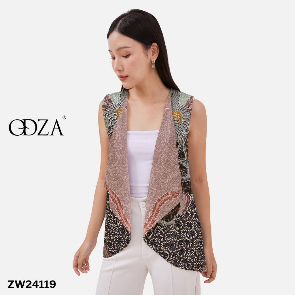 Jual Odza Baju Luaran Atasan Rompi Batik Outer Wanita Bolak balik All ...