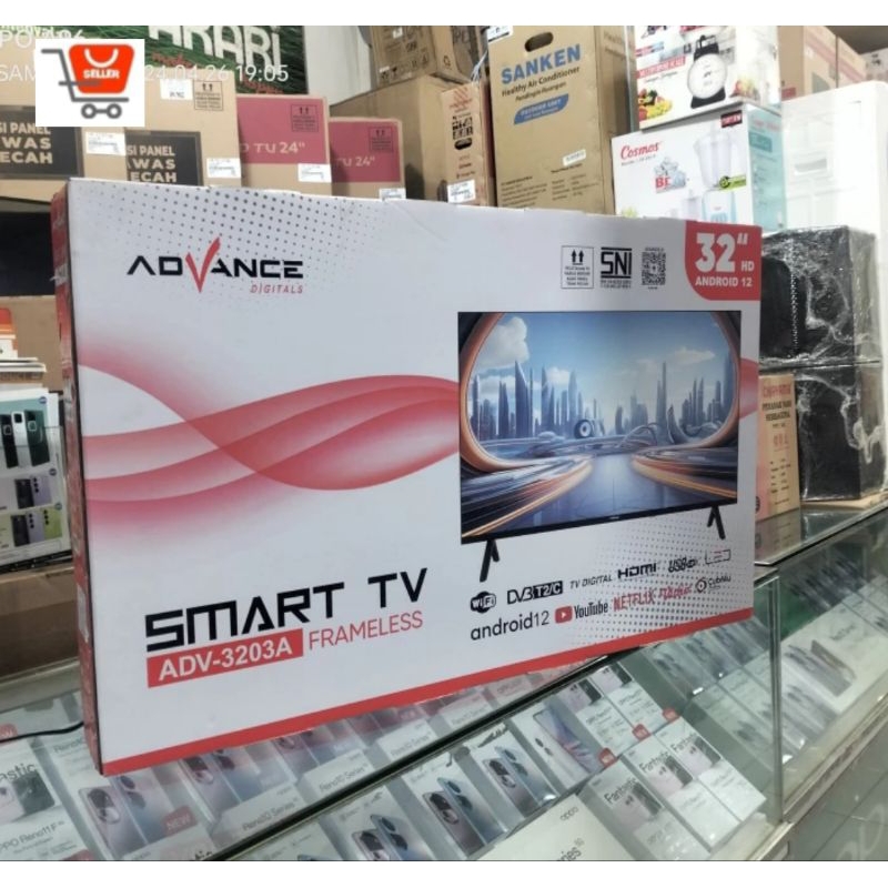 Jual Android tv advance 32 inci ADV3203A Netflix/google playstore ...