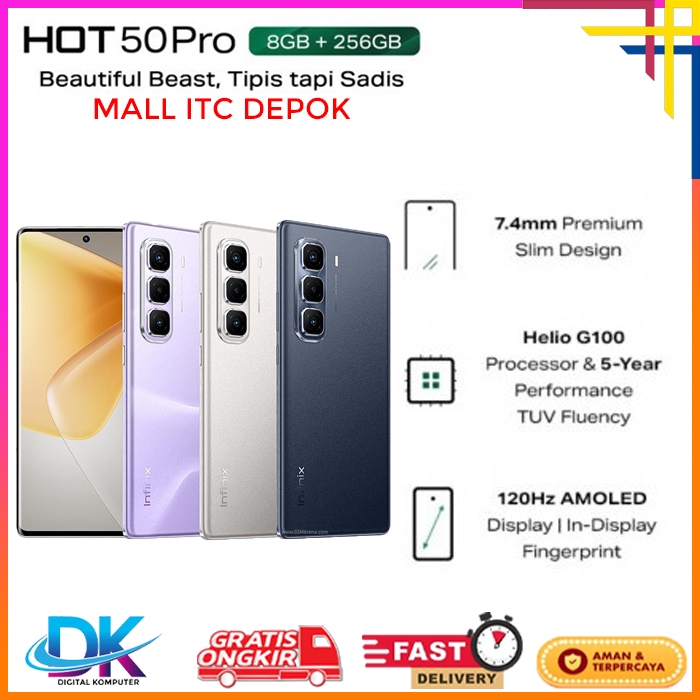 Jual INFINIX HOT 50 PRO 8GB 256GB GARANSI RESMI INFINIX INDONESIA ...