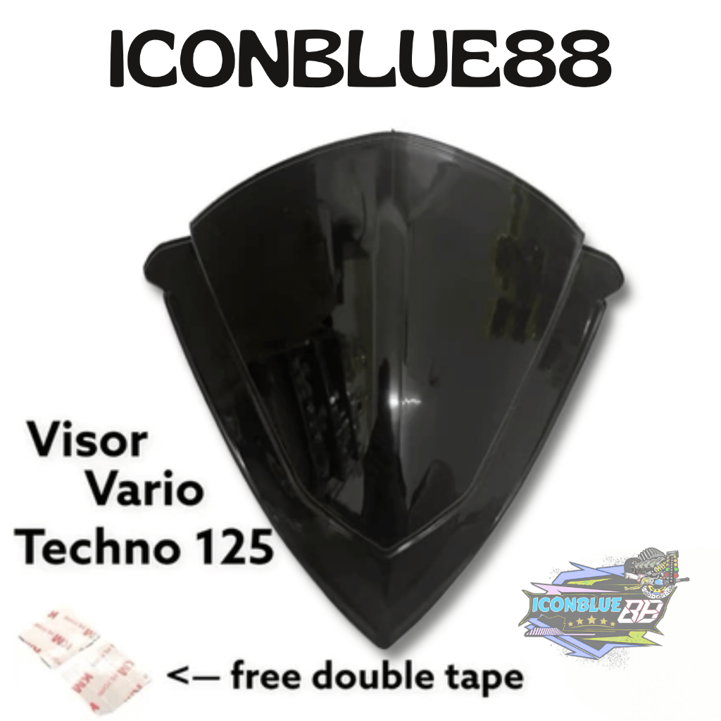 Jual iconblue88 VISOR HONDA VARIO 110 125 TECHNO OLD WINDSHIELD VARIO ...
