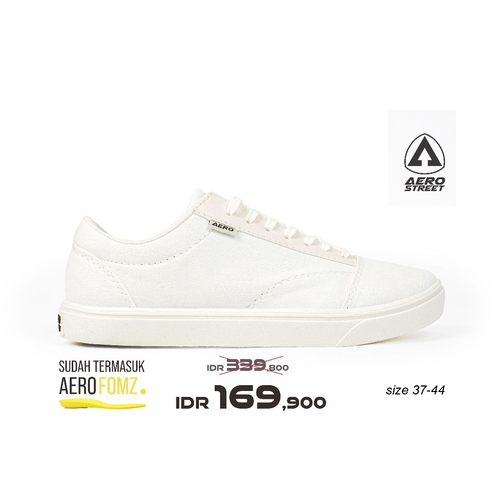 Jual Aerostreet 37-44 Massive Basic Natural Natural - Sepatu Sneaker ...