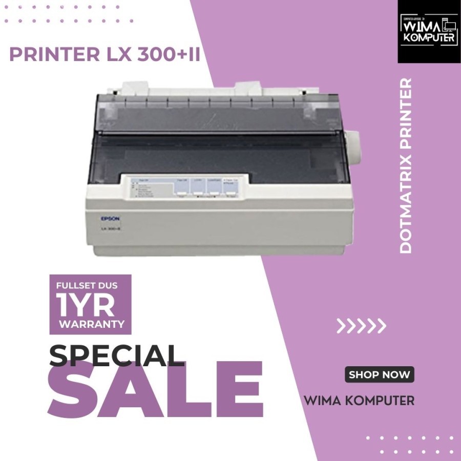 Jual PRINTER EPSON LX 300+II GARANSI 1 TAHUN | Shopee Indonesia