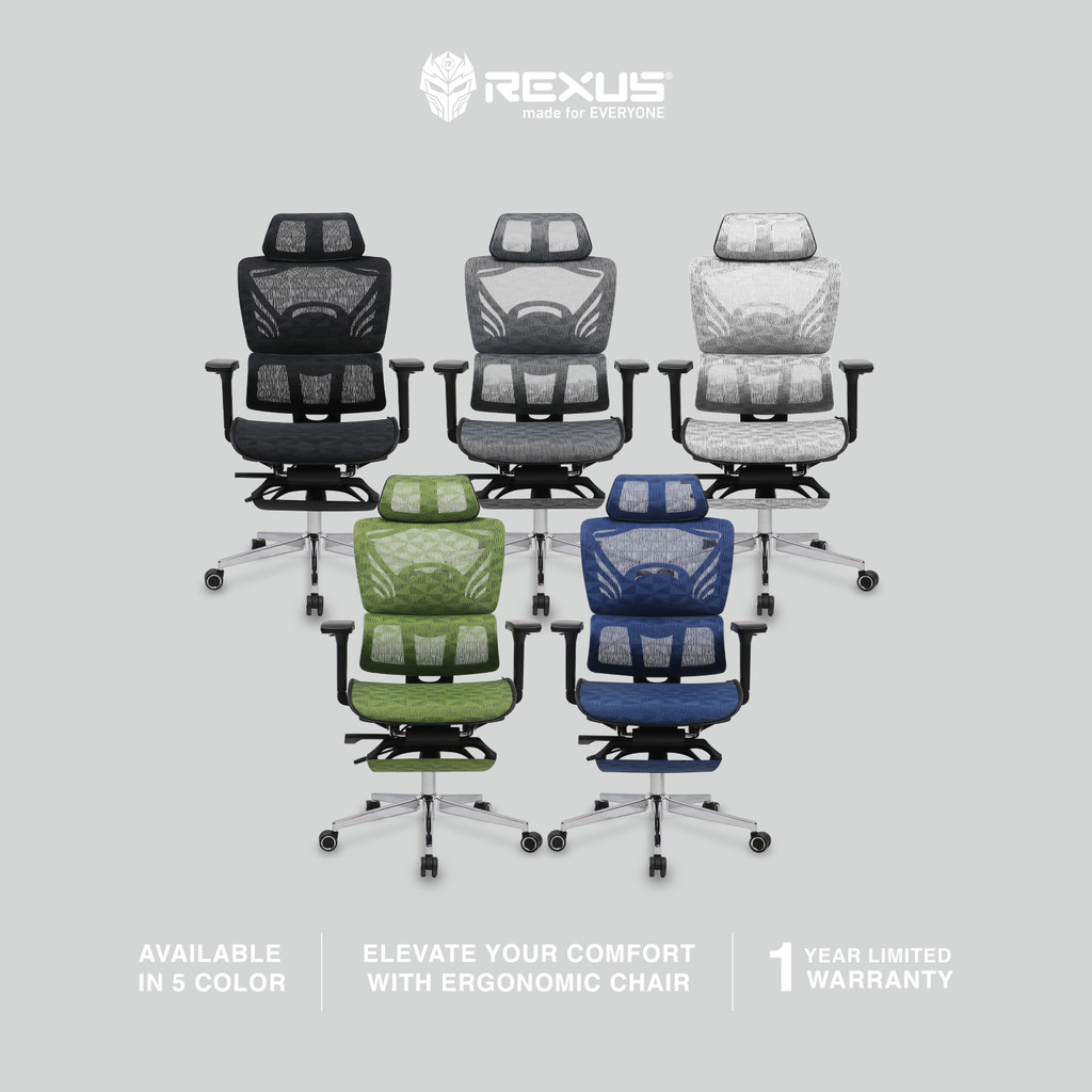 Jual Rexus Ergonomic Office Chair NC-5 MAX / NC5 MAX - Furniture Kursi ...