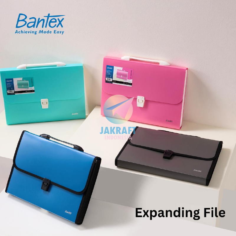 Jual (1 Pcs) Map Harmonika Expanding File Handle Tenteng BANTEX BF1502 Solid | BF1504 Warna ...