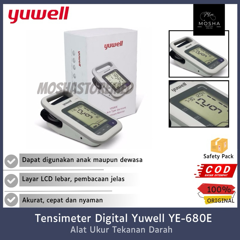 Jual YUWELL-Tensimeter Yuwell Medical Electro YE680E | Shopee Indonesia