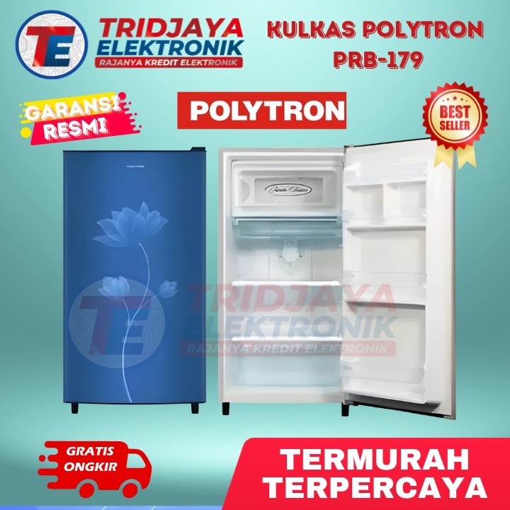Jual Kulkas 1 Pintu Polytron PRB-179 Motif Bunga Warna Merah Biru ...