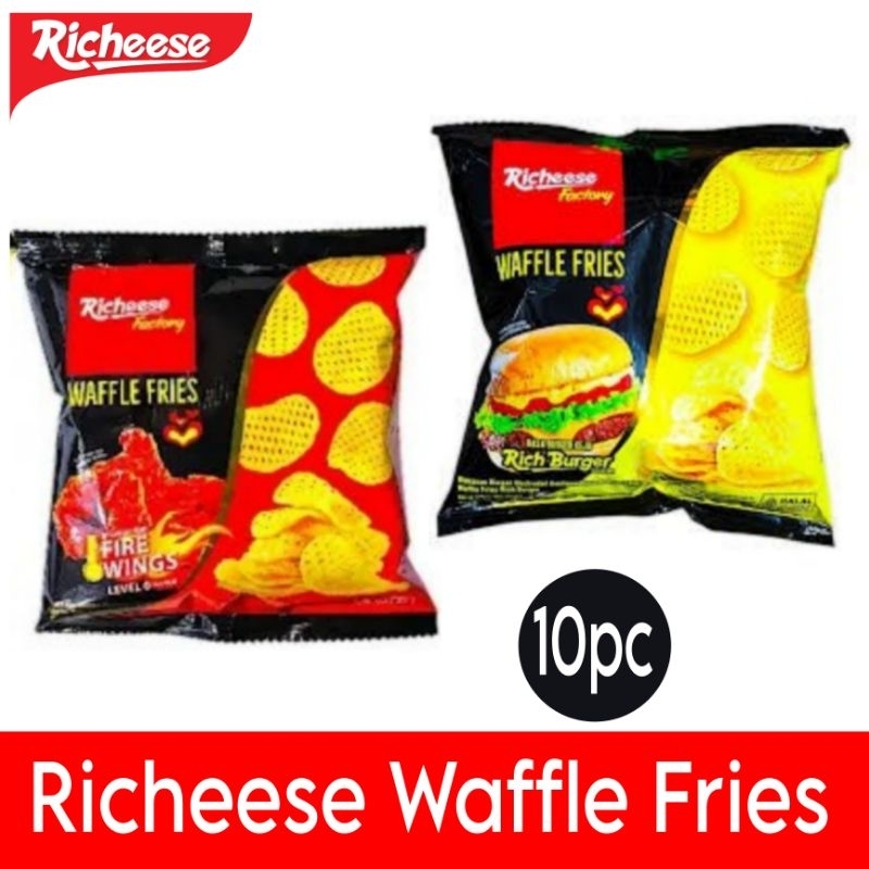 Jual Richeese waffle fries keripik kentang isi 10pc | Shopee Indonesia
