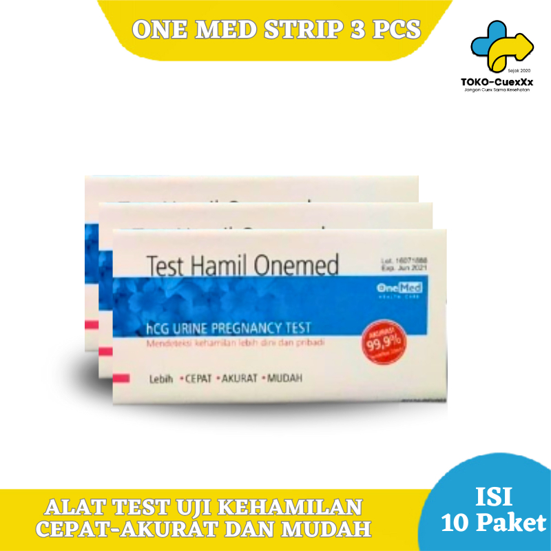 Jual Test Pack Hamil One Med 3 Strip - Alat Test Kehamilan | Shopee ...