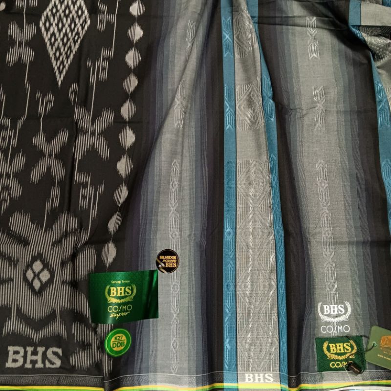 Jual SARUNG BHS COSMO SUPER GOLD K27 DDB 16 ABU SELVEDGE JACQUARD ...